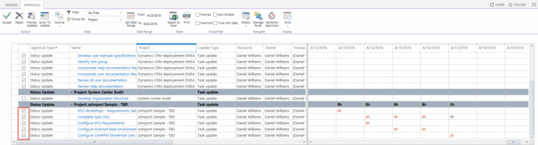 Process Task Updates in Project Online - Project Online