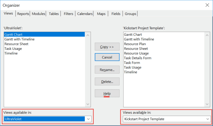 Leveraging Microsoft Project Organizer - Project Online